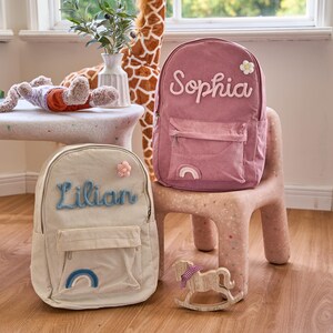 Custom Kids Backpack With Name | School Bag | Toddler Book Bag | School ...