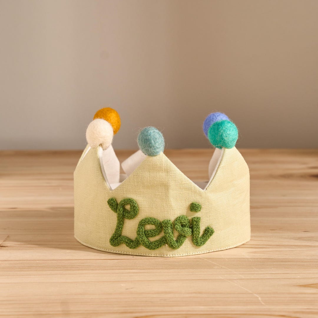Custom Birthday Crown With Name | Custom Name Kids Party Hat for Boys ...