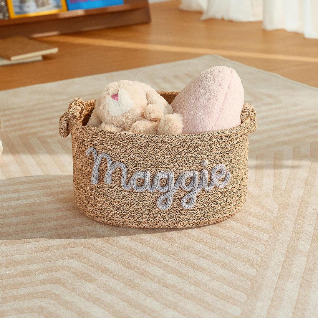 Handmade Pet Basket | Custom Name & Icon | Personalized Toy Basket - Etsy