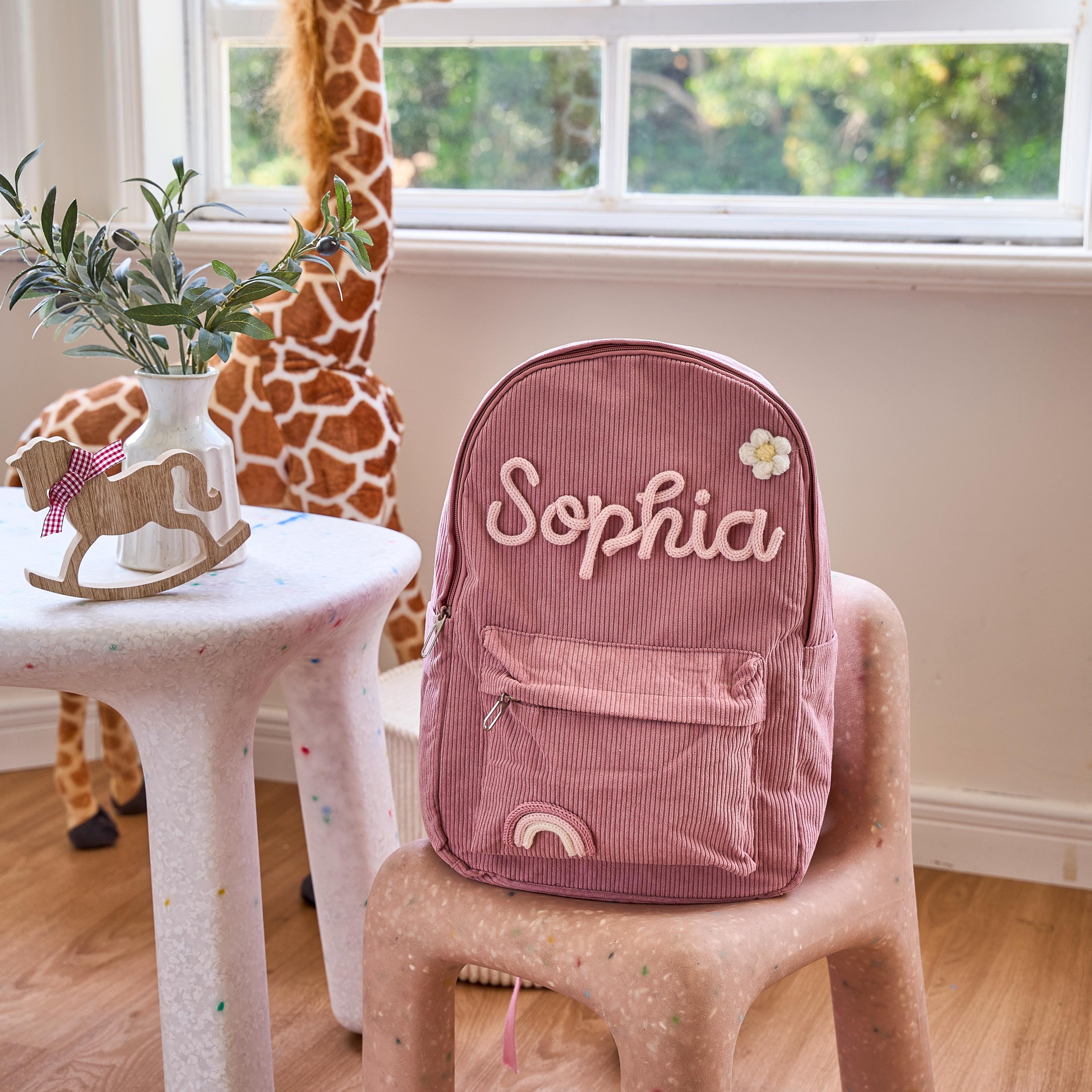 Custom Kids Backpack With Name | School Bag | Toddler Book Bag | School ...