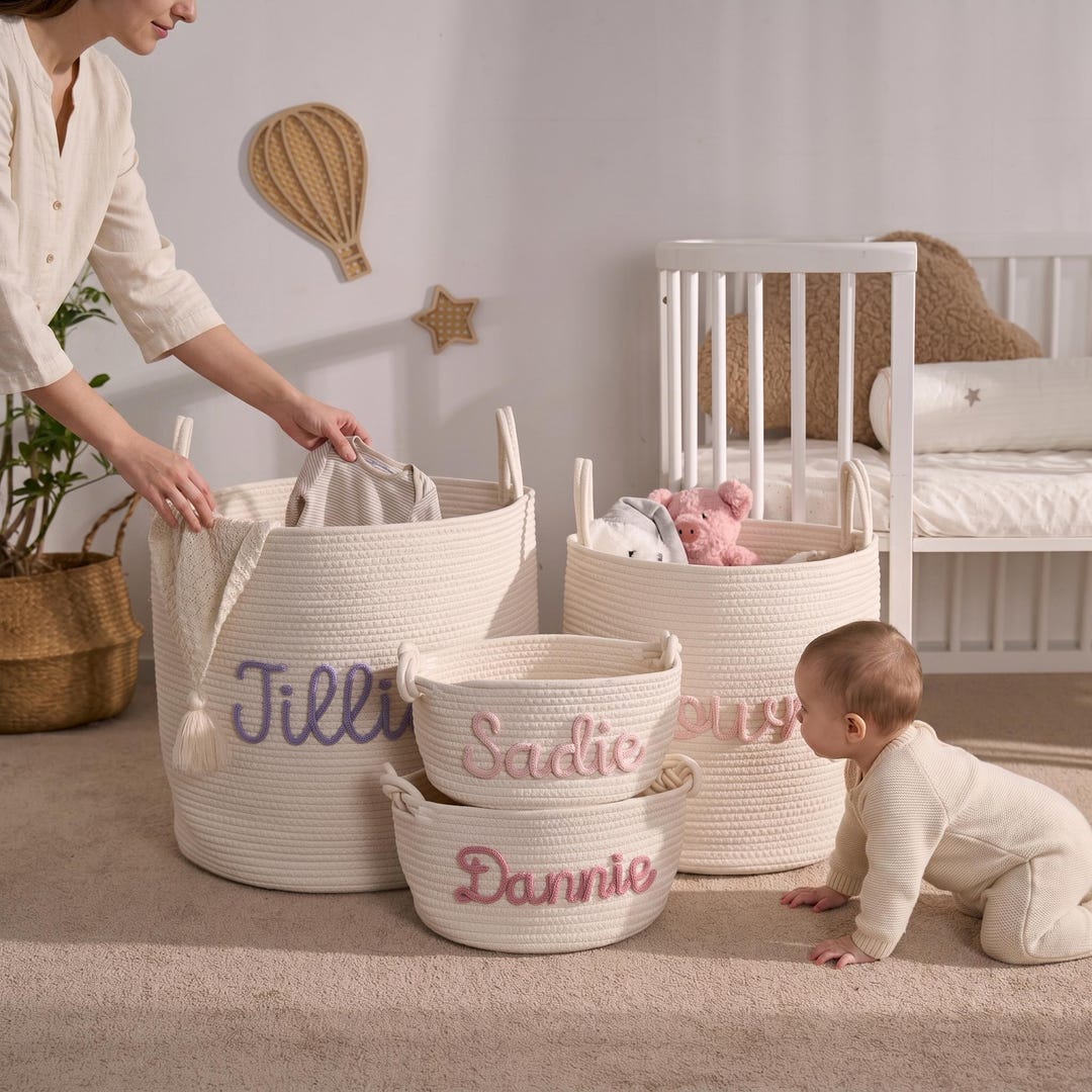 Custom Handmade Basket | Cotton Rope Weaving | Storage Basket | XS-XL ...