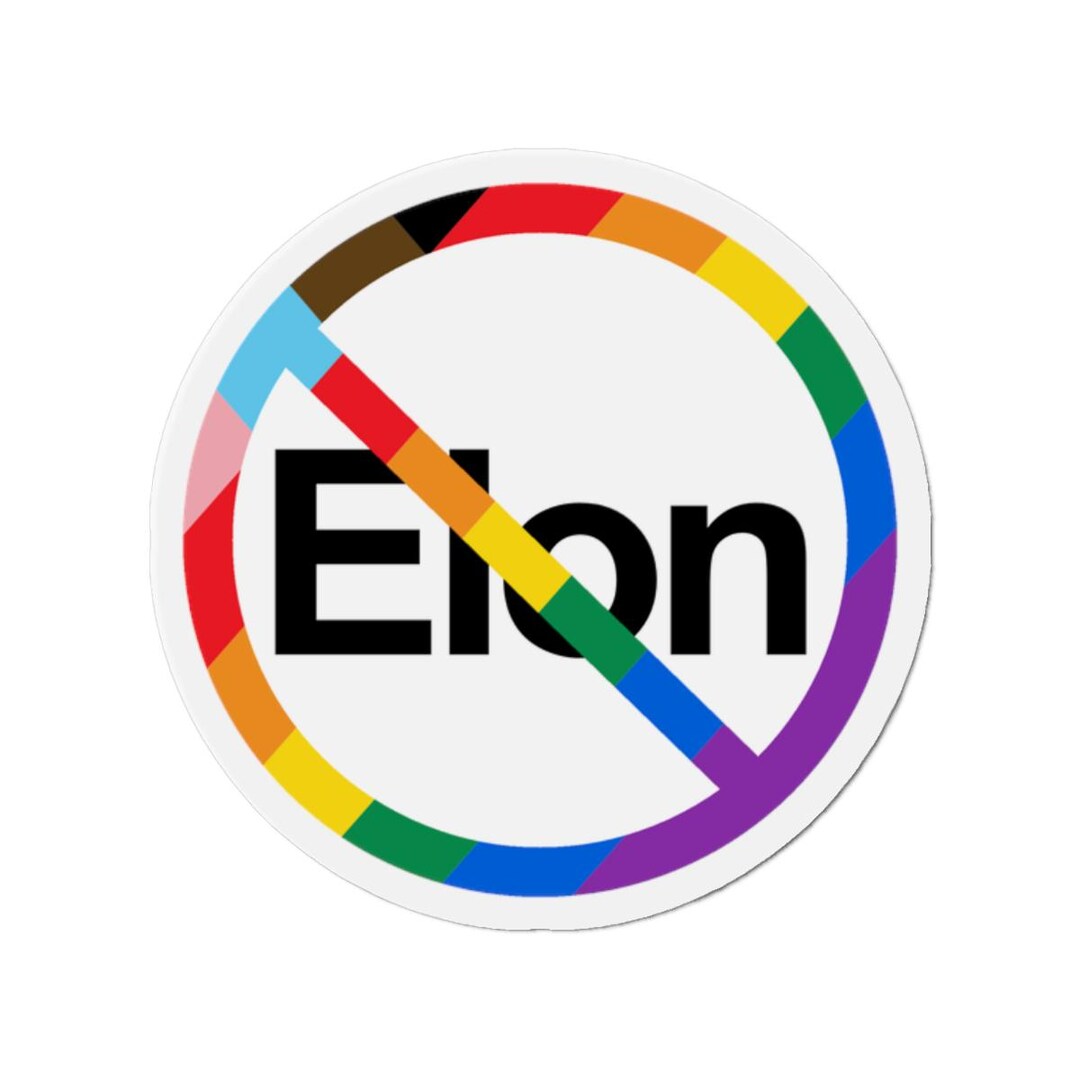 Anti-elon Magnet, Equality Rainbow Fridge Decor, LGBTQ Tesla Magnet ...