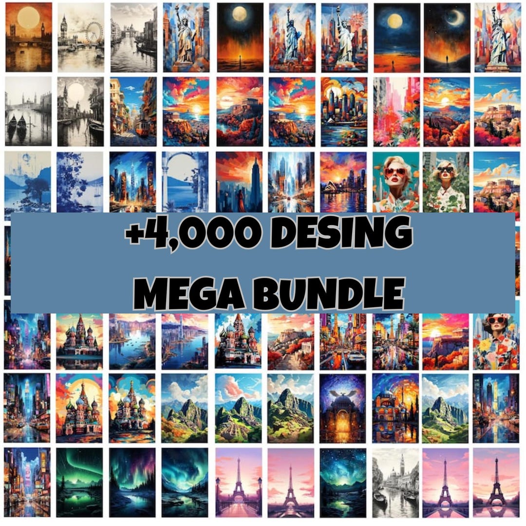 Pack of 4000 Images for Posters and Prints | High Quality Digital Art ...