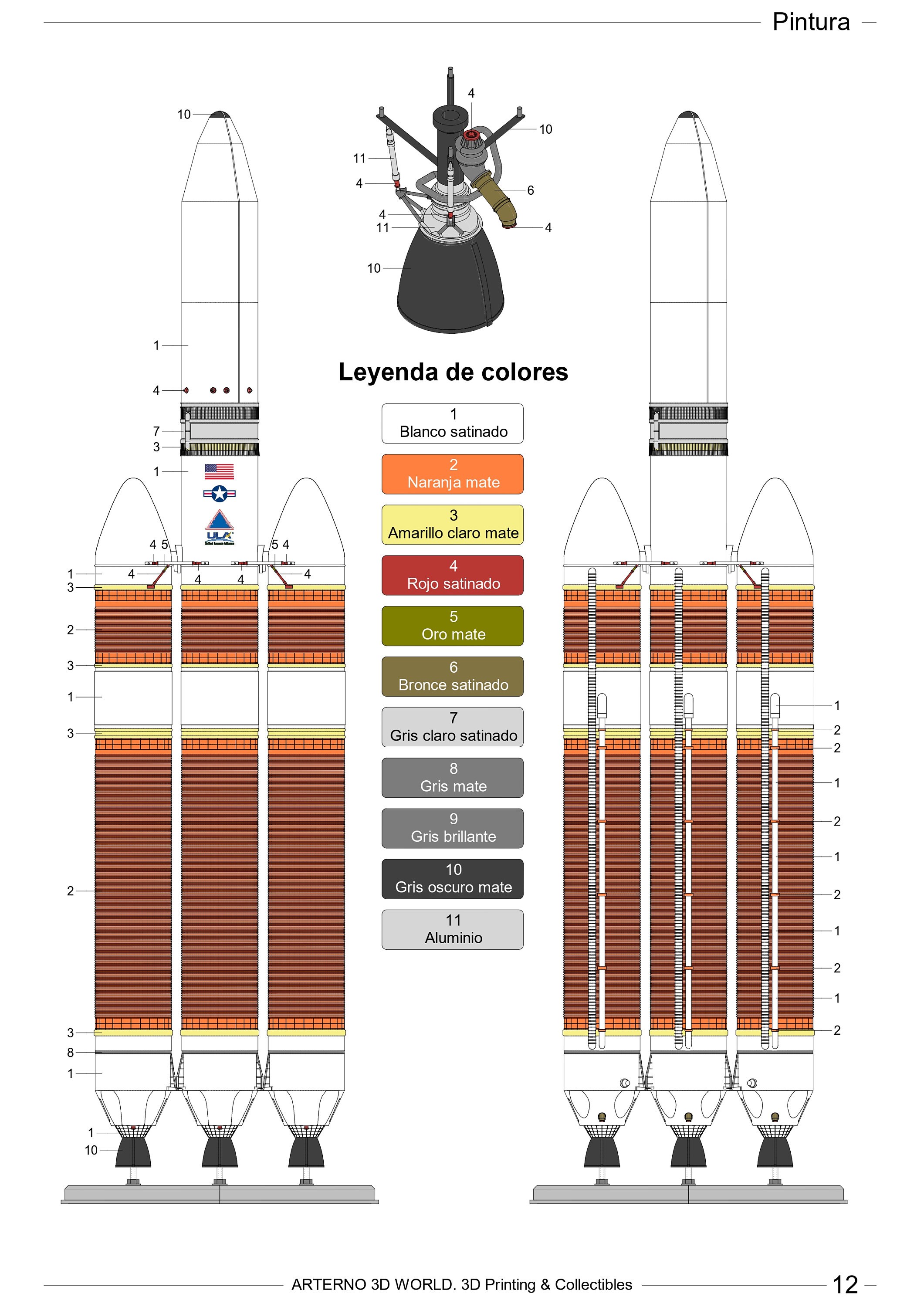 United Launch Alliance (ULA) "delta IV Heavy" Rocket in ...