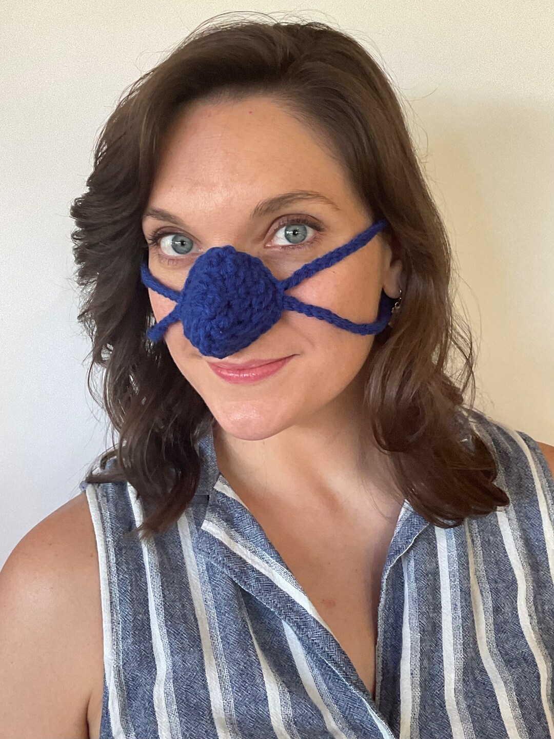 NOSE WARMER True Blue Nose Cozy Unisex Gag Gift Nose Mitten Winter Cold ...