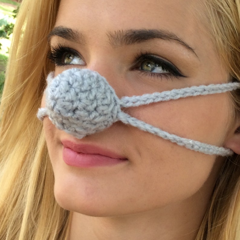 Nose Warmer Light Winter Gray Frozen Nose Cozy Unisex - Etsy