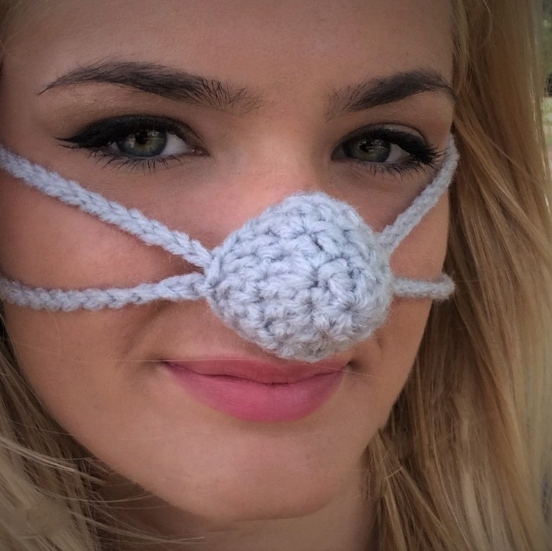 Nose Warmer Light Winter Gray Frozen Nose Cozy Unisex - Etsy