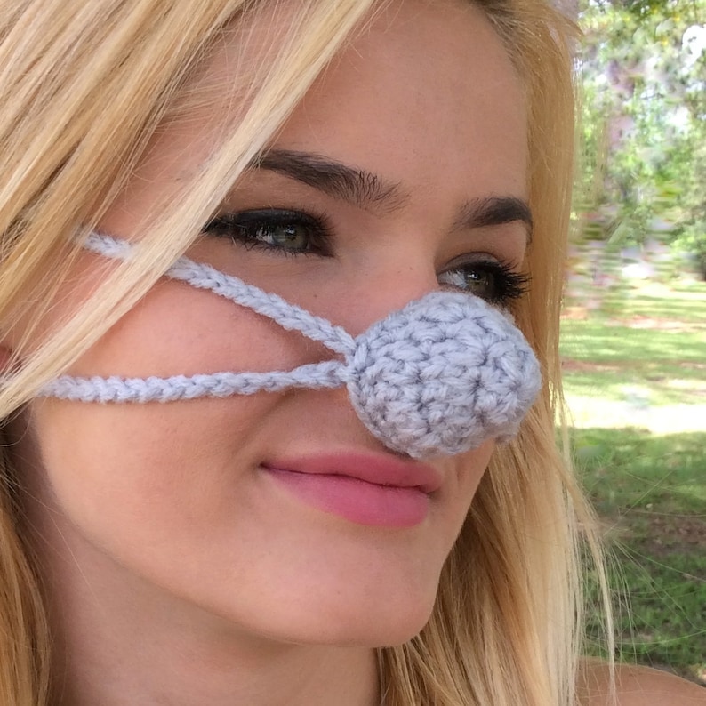 Nose Warmer Light Winter Gray Frozen Nose Cozy Unisex - Etsy