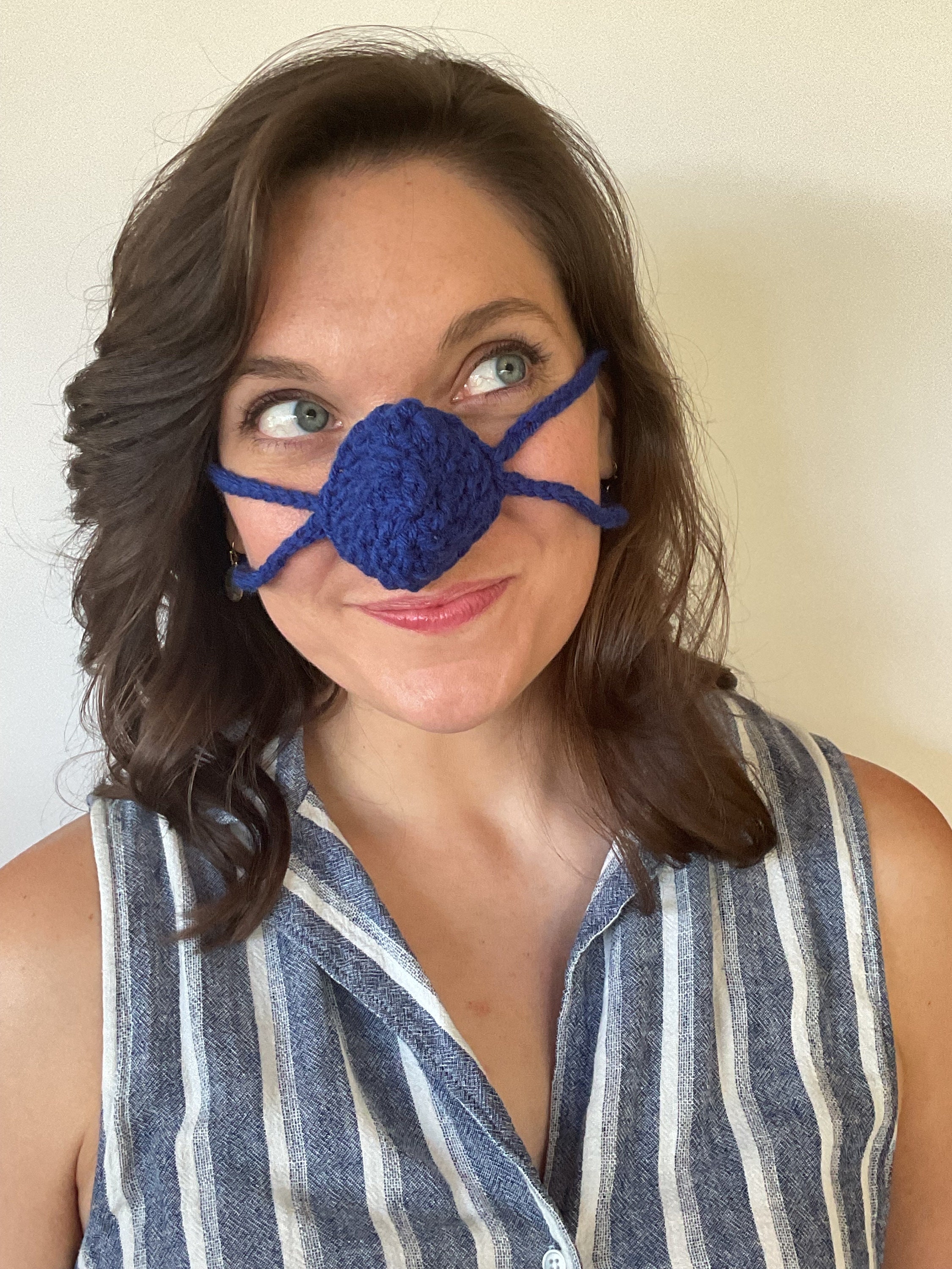 NOSE WARMER True Blue Nose Cozy Unisex Gag Gift Nose Mitten Winter Cold ...