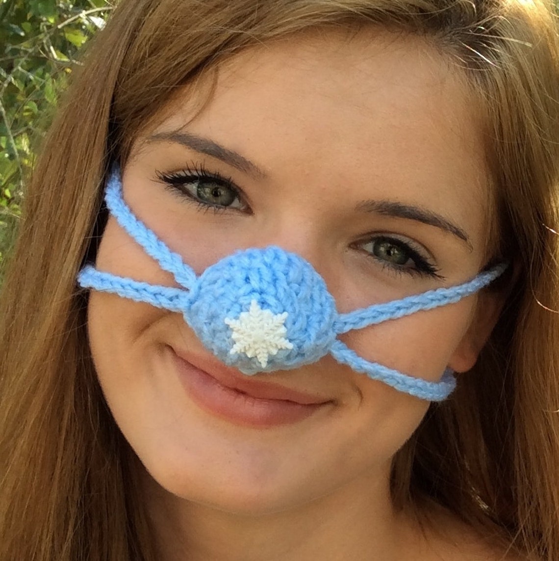 NOSE WARMER Snowflake Nose Cozy Frozen Nose Outdoor Sport | Etsy