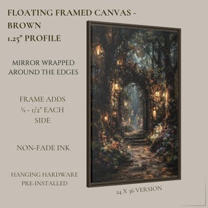 Enchanted Fairy Portal Forest Print, Mystical Lanterns Woodland ...