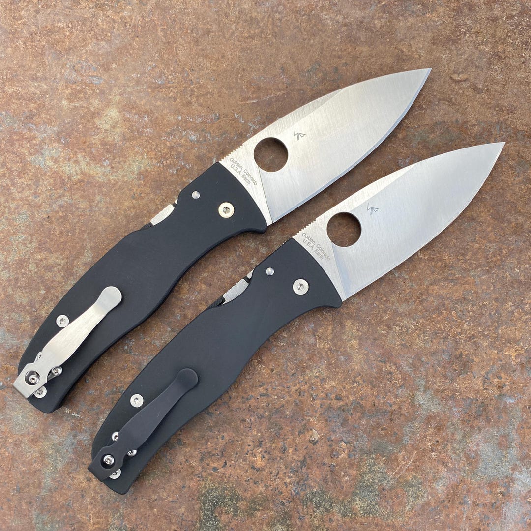 Spyderco Bodacious and Shaman Deep Carry Titanium Pocket Clip | Lynchnw ...