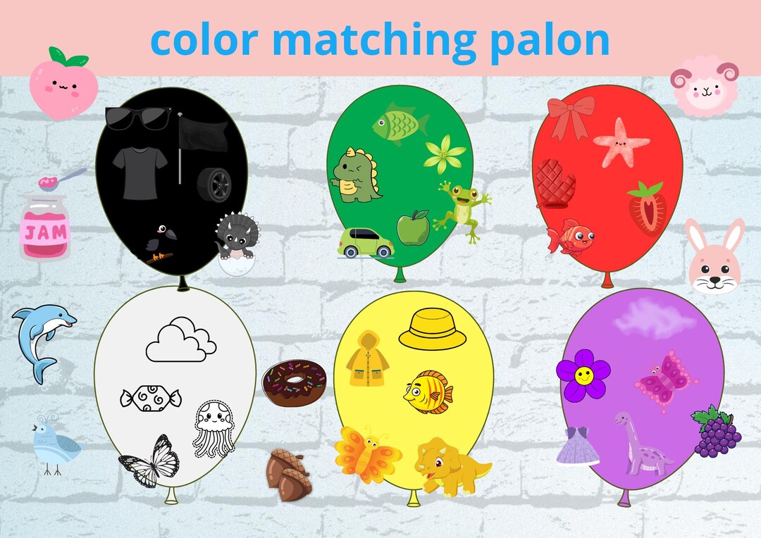 Color Matching Activity Cut and Paste Printable for Kids Fine Motor ...