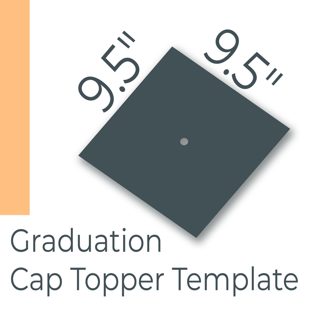 Digital Grad Cap Topper Template - Etsy