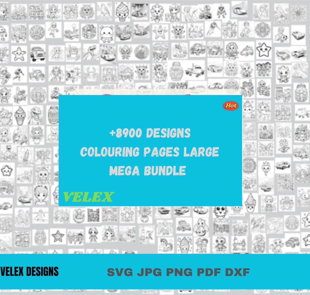 Coloring Book Pages Bundle, Printable - Etsy