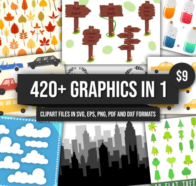 WHOLE SHOP 12.000 Clipart Bundle Lifetime Supply, Megapack Food ...