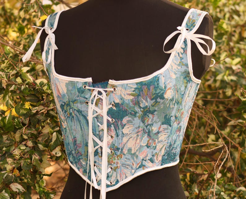 Renaissance Medieval Milkmaid Corset Ren Faire Bustier Corset Top Renaissance Medieval Milkmaid Corset Ren Faire Bustier Corset Top
