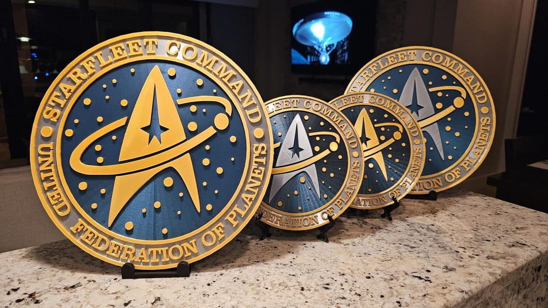 Star Trek Starfleet Command Plaque United Federation of Planets Sign - Etsy