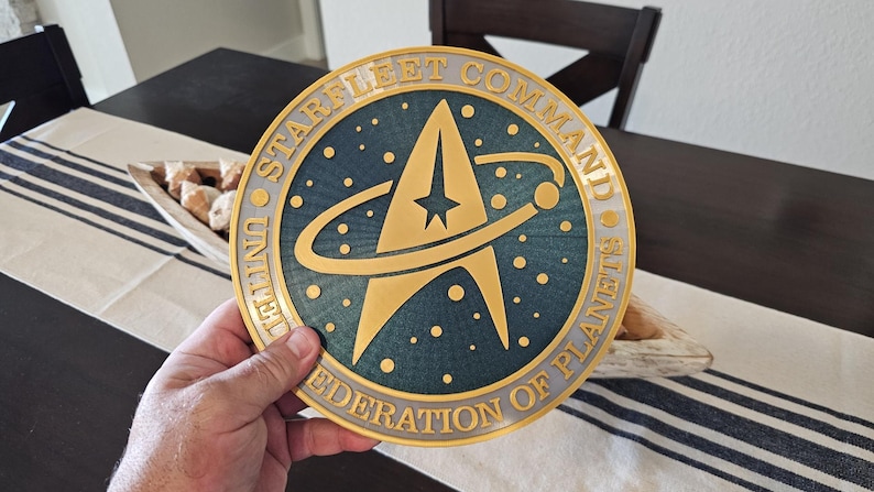 Star Trek Starfleet Command Plaque United Federation of Planets Sign - Etsy