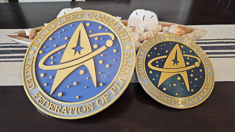 Star Trek Starfleet Command Plaque United Federation of Planets Sign - Etsy