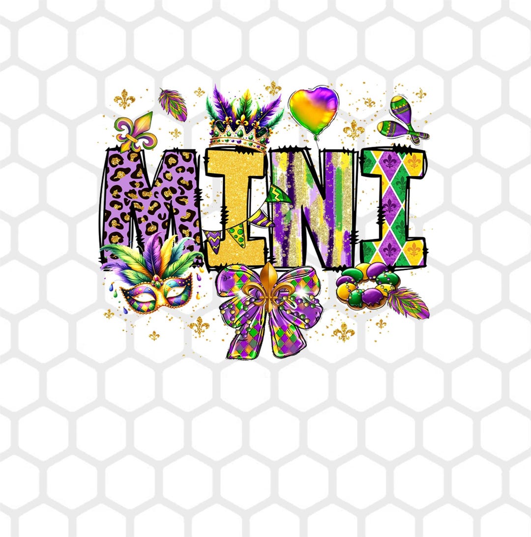 Mardi Gras Mimi Png Sublimation Design Download, Happy Mardi Gras Png ...
