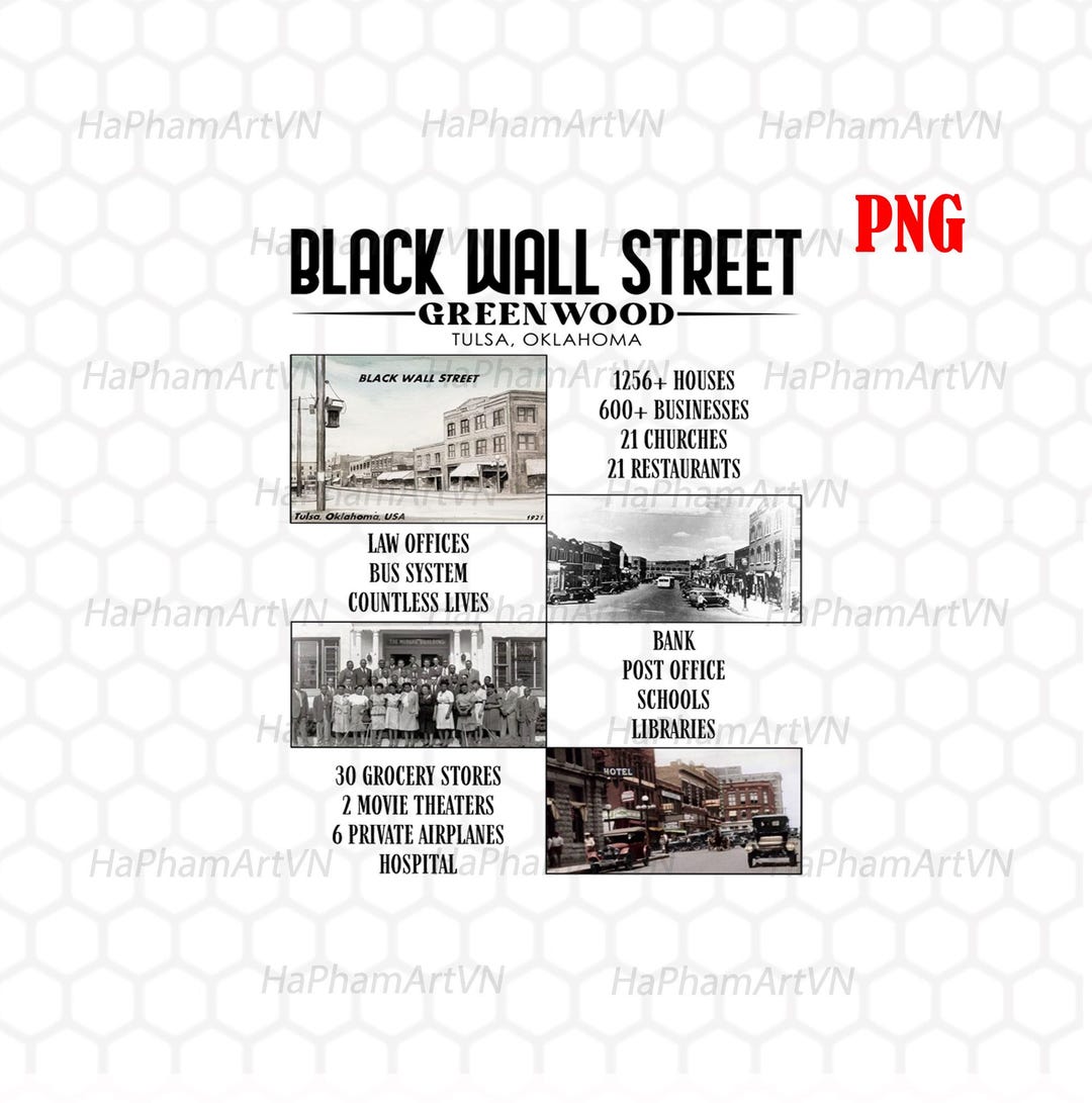 Black Wall Street Greenwood Png, Black History Png, Black History Png ...