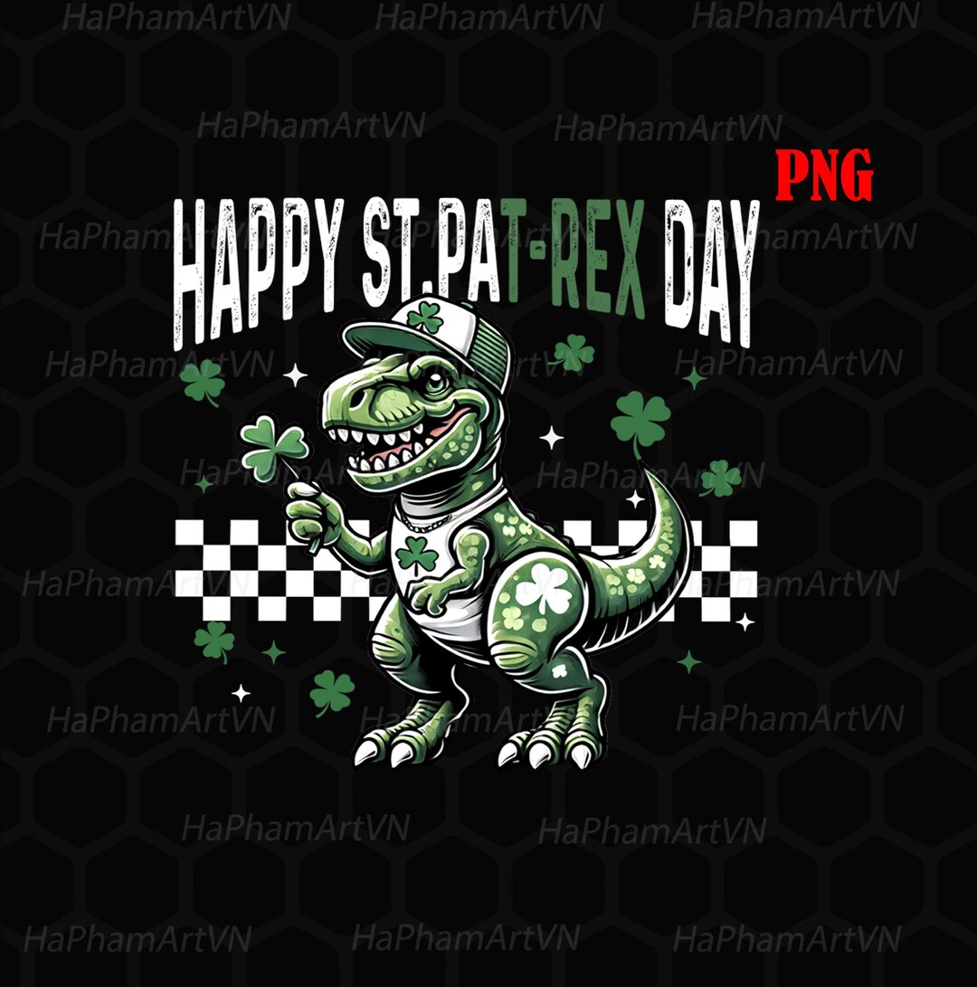 Happy St.pat-rex Day Png, St.patricks Day Png, Toddler St.patricks Png ...