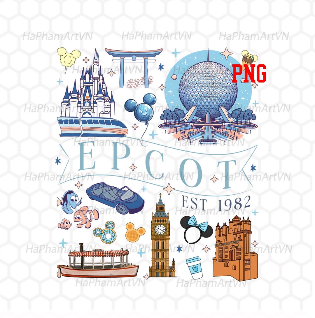 Disney Epcot Since 1982 Png, Disney Epcot Png, Disney Trip 2025 Pngt ...