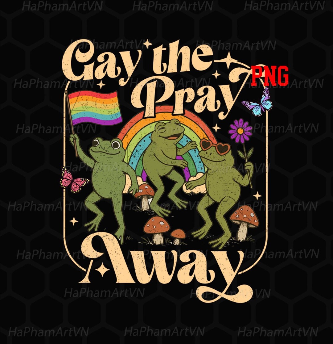 Gay the Pray Away Png, Gay Frog Png, Frog and Toad Pride Png, Pride ...