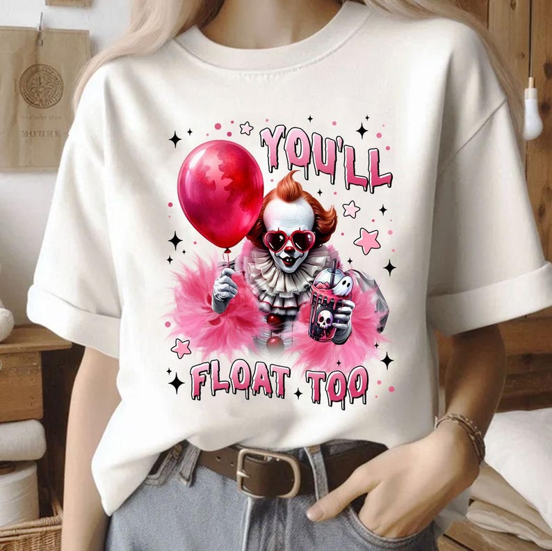 Youll Float Too Horror Halloween PNG, Halloween Friends Png, Retro ...