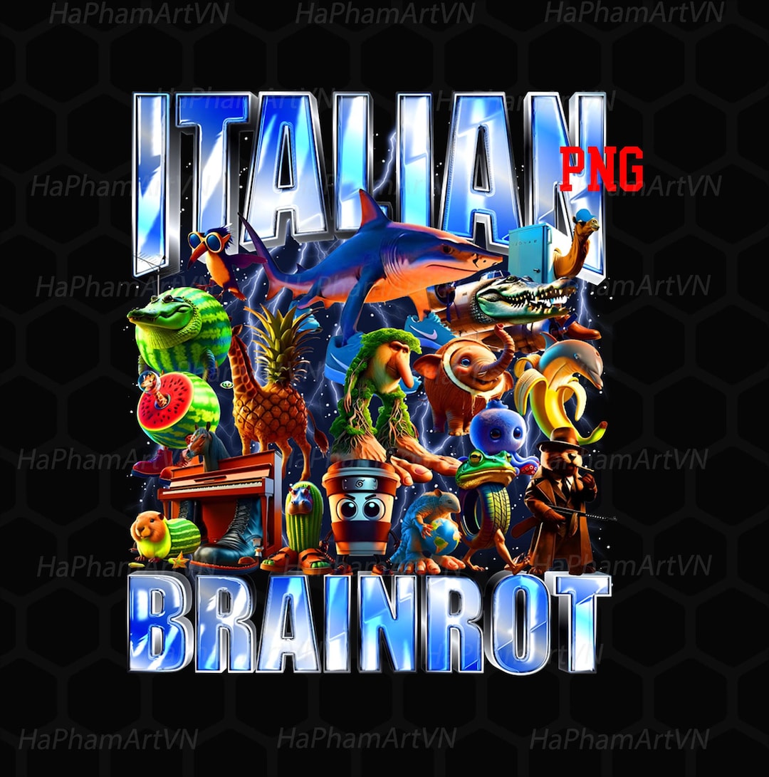 Italian Brainrot Png, Italian Brainrot Funny Meme, Brainrot Vintage ...