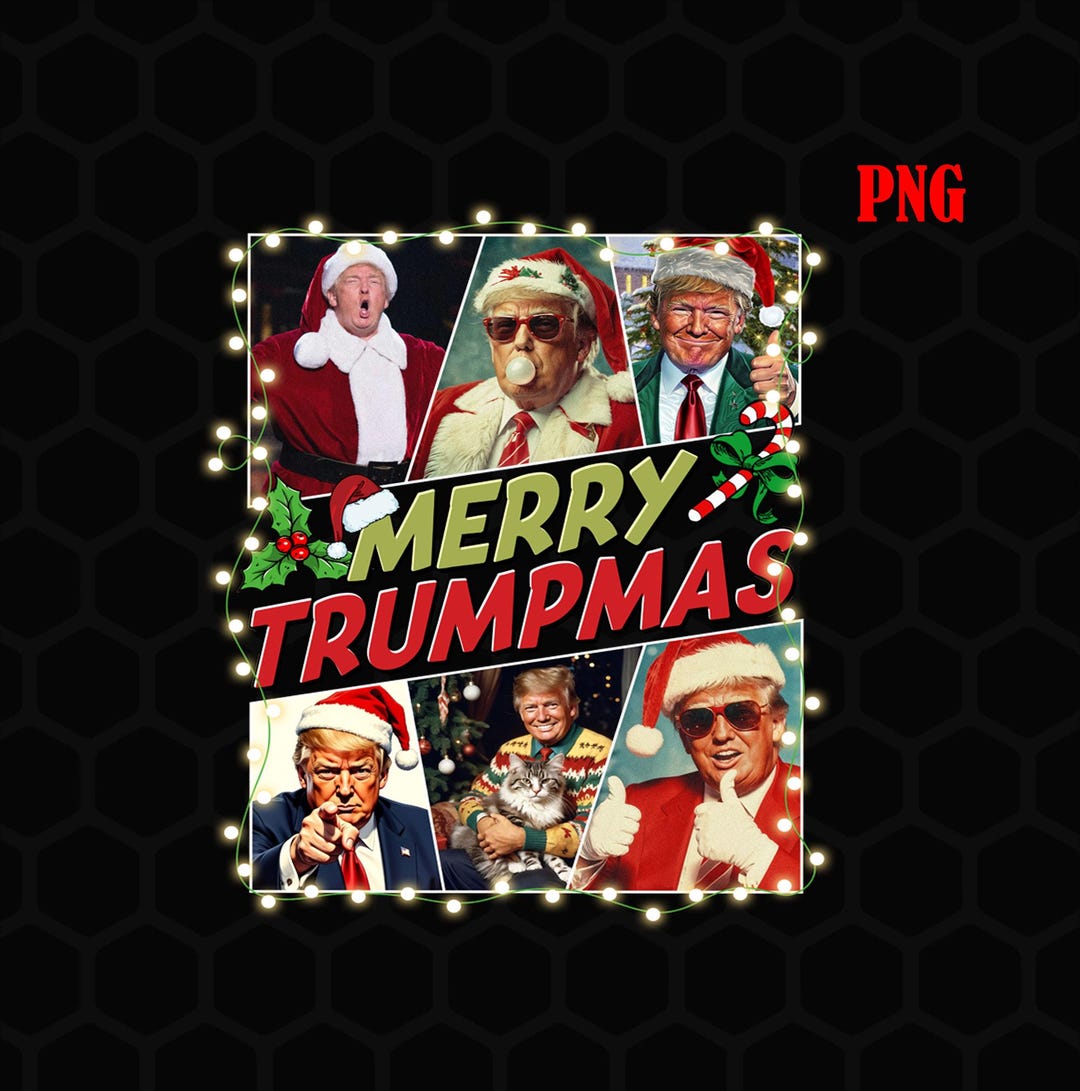 Merry Trumpmas Png, Trump Merry Christmas Png,trump Christmas T-shirt ...