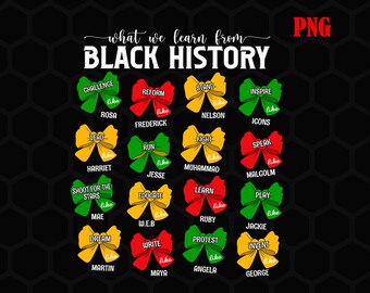 What We Learned From Black History Png ,black History Month PNG ...