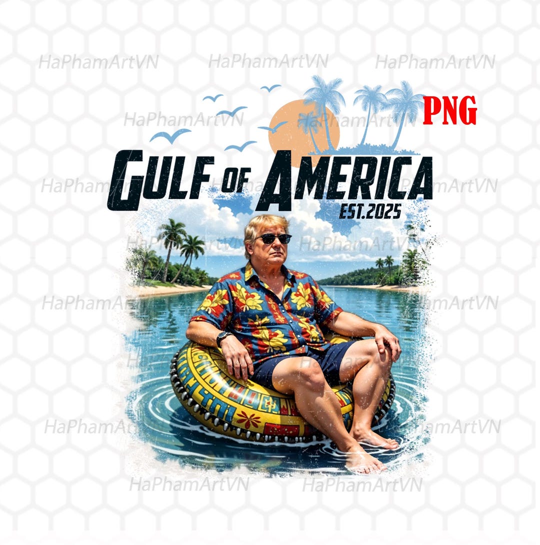 Trump Gulf of America Png, Trump Chillin' at the Gulf of America Png ...