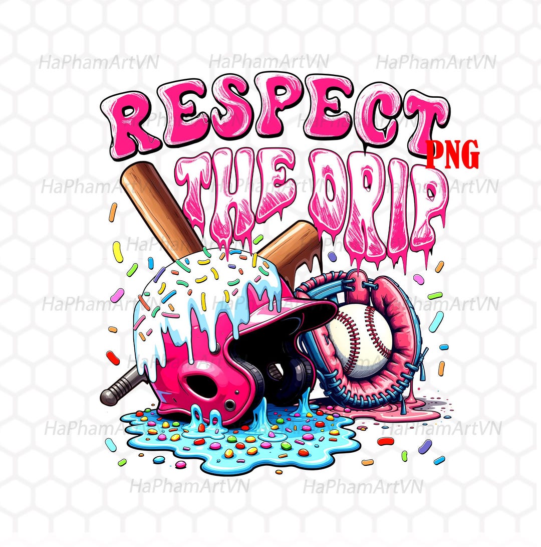 Respect the Drip Ballpark Png, Ice Cream Drip, Respect the Drip ...