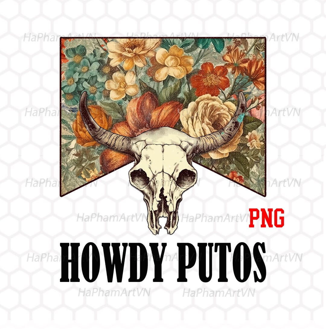 Howdy Putos Funny Cowboy Western for Men Png, Howdy Shirt Png ...