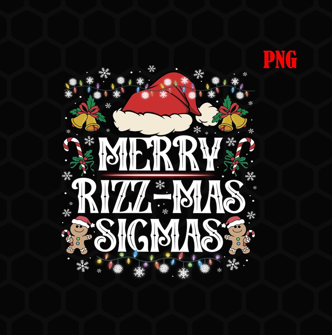 Merry Rizz Mas Sigmas Santa Png,sigma Hat Santa SVG Rizzmas Santa Png ...