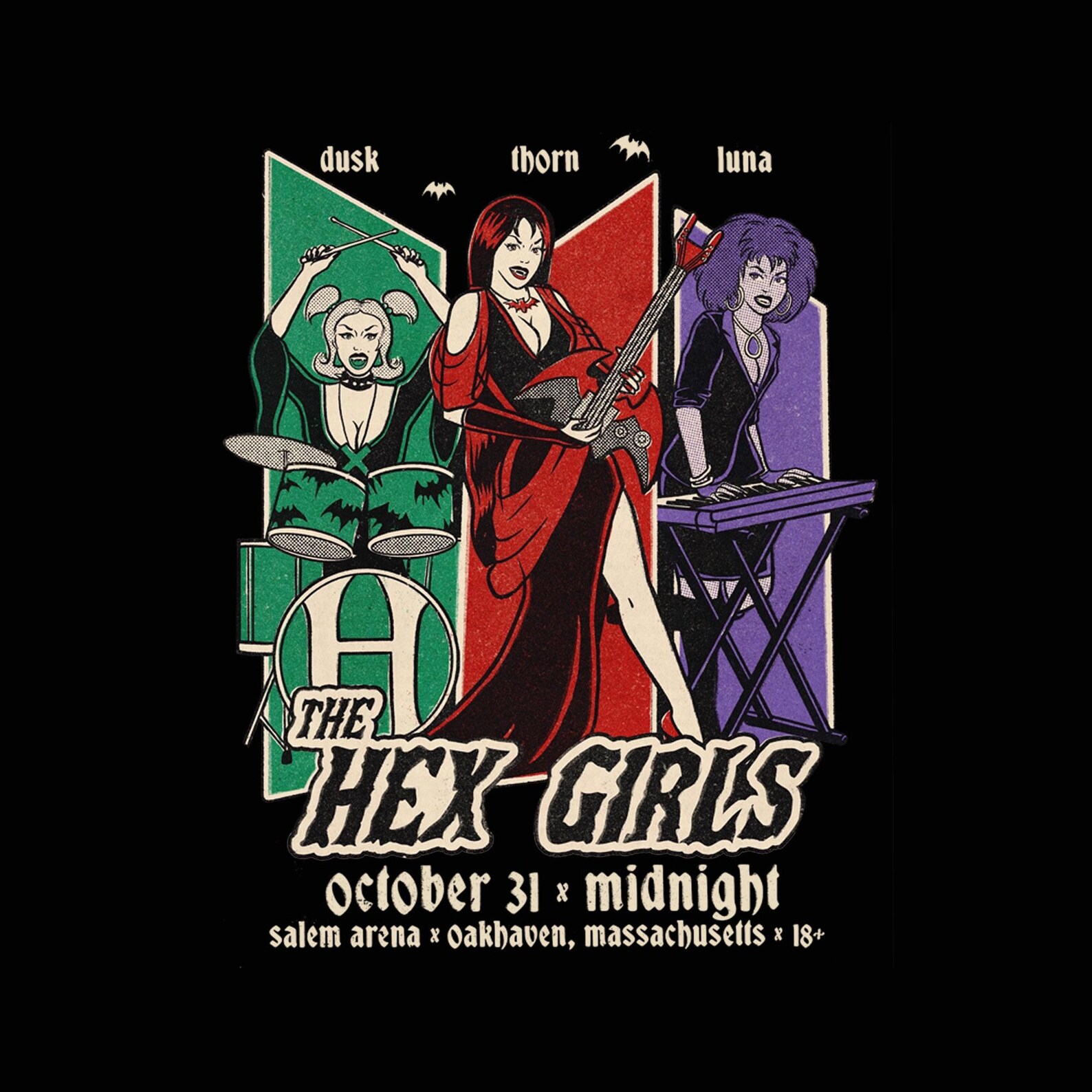 The Hex Girls Png, the Hex Girls Inspired Png, Rock Band Png, Hex Girls ...