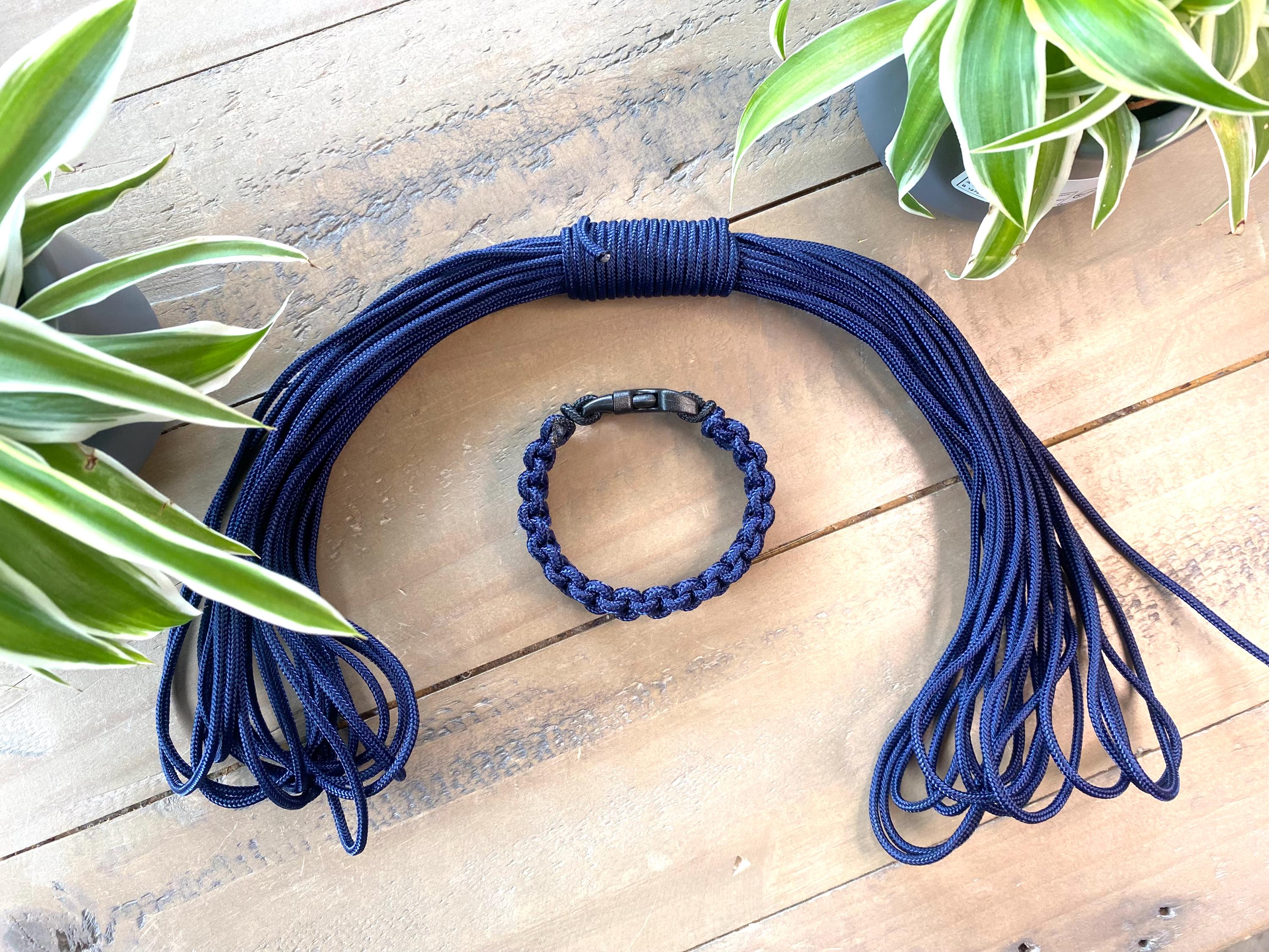 Navy Blue Paracord Adventure Bracelet With Buckle Clasp - Etsy