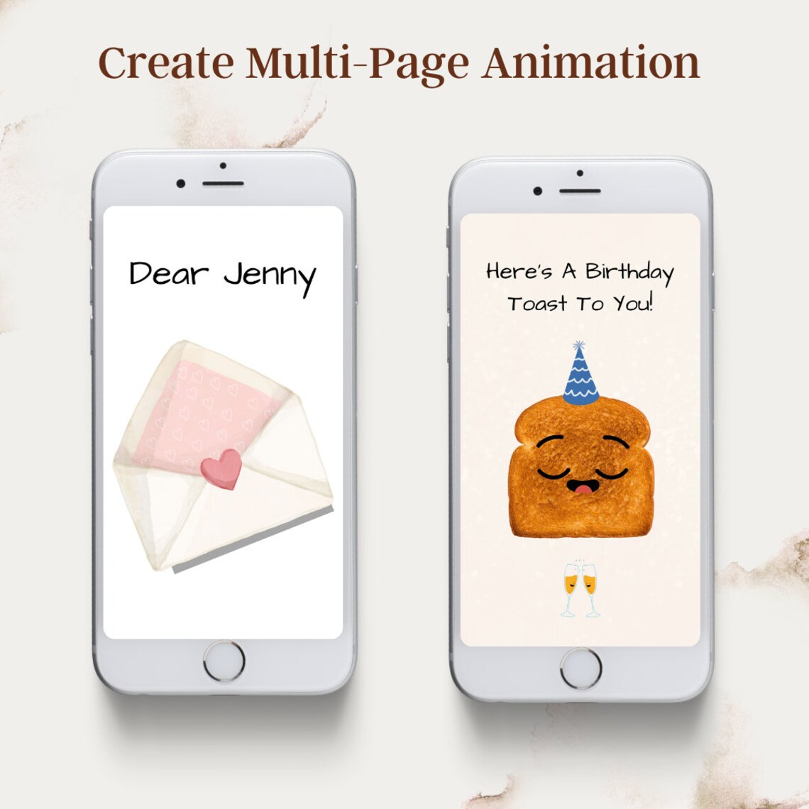 Editable Birthday Animated Ecard | Birthday Electronic Card | Mobile ...