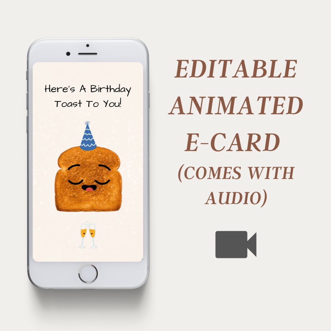 Editable Birthday Animated Ecard | Birthday Electronic Card | Mobile ...