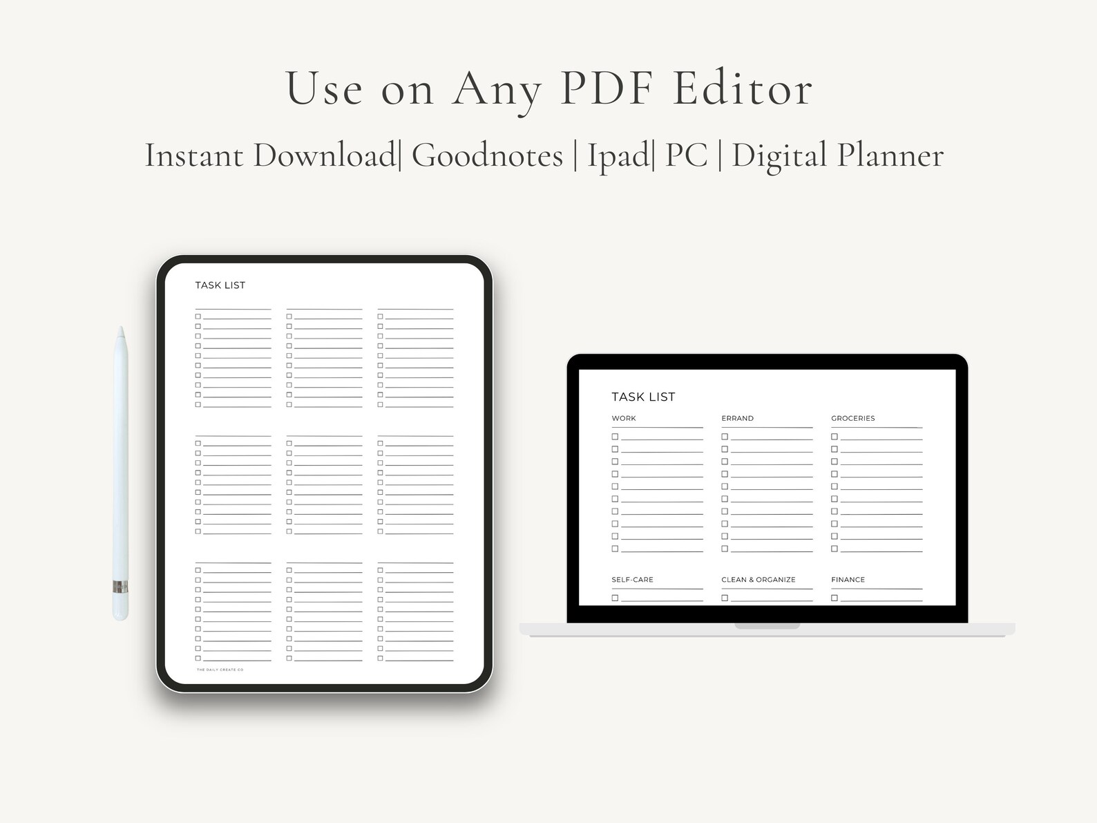 Task List Template Task List Planner Printable Task List To-do List ...