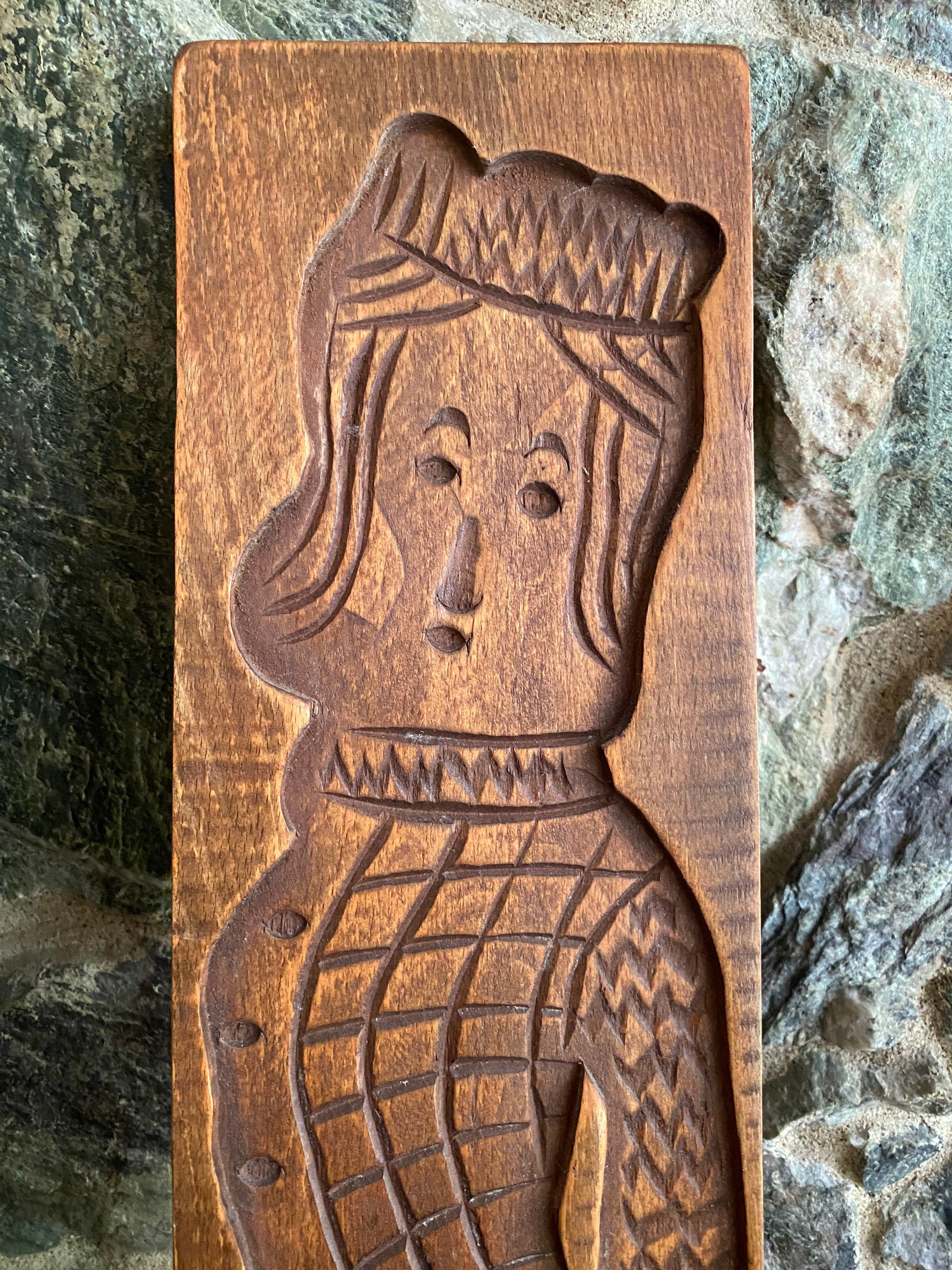 Pair of Handcarved Scandinavian Figures. Folk Art on Maple | Etsy