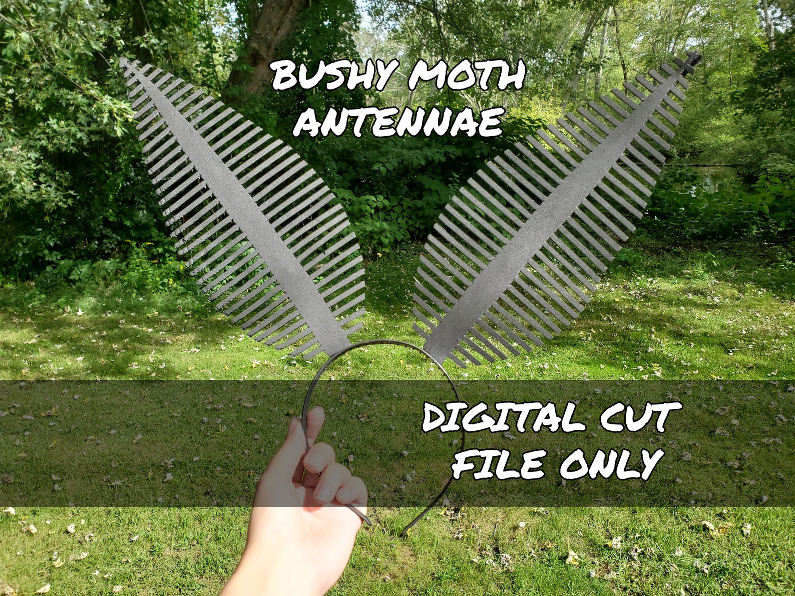 Bushy Moth Antennae SVG Digital Cricut Cut File for Headpieces ...