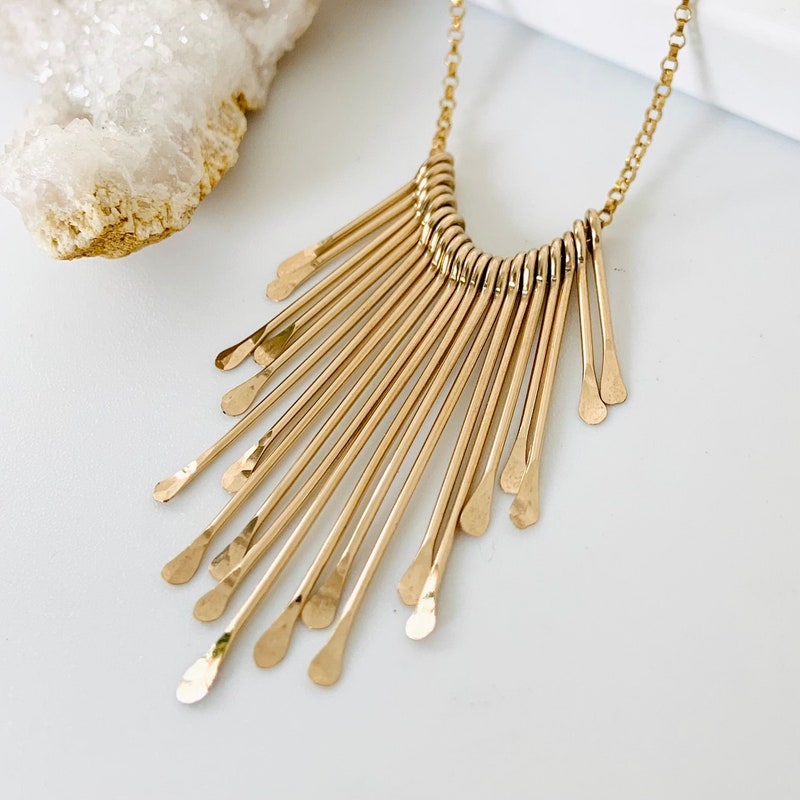 Fringe Necklace - Etsy