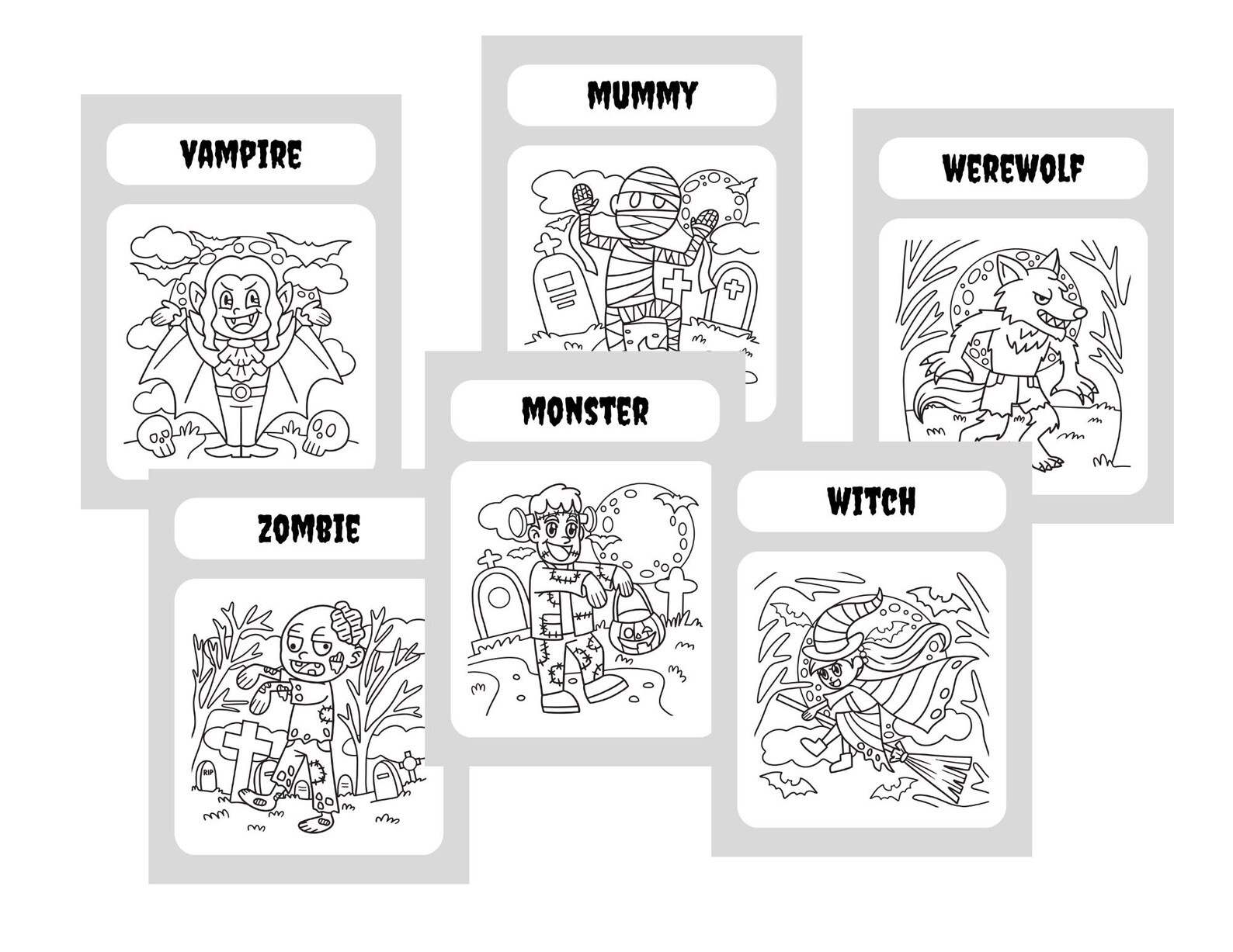 Halloween Printable Coloring Pages Kids Halloween Printable Coloring ...