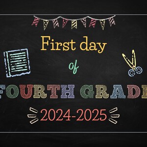 First Day of School Sign Printable, Printable Back to School Sign ...