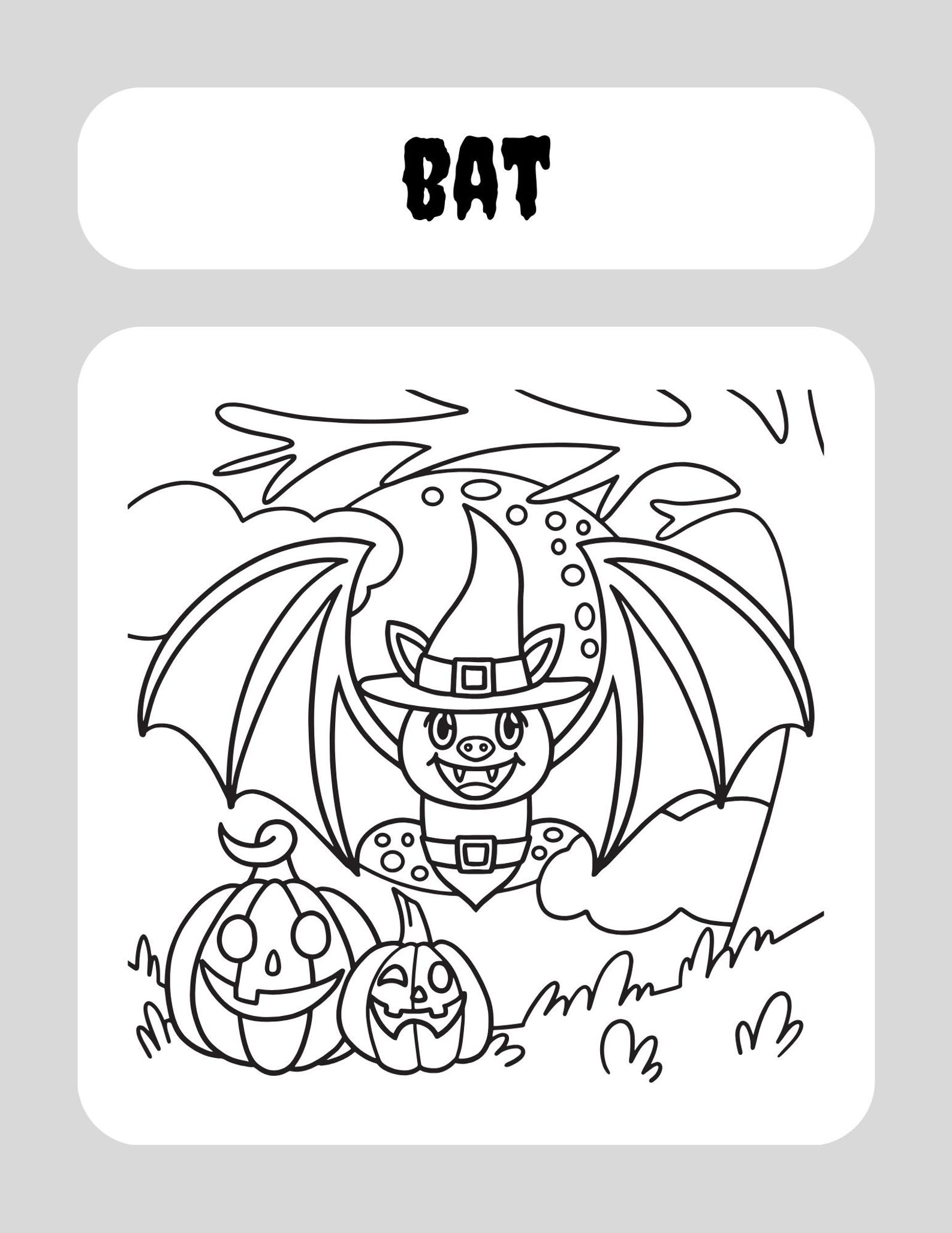 Halloween Printable Coloring Pages Kids Halloween Printable Coloring ...