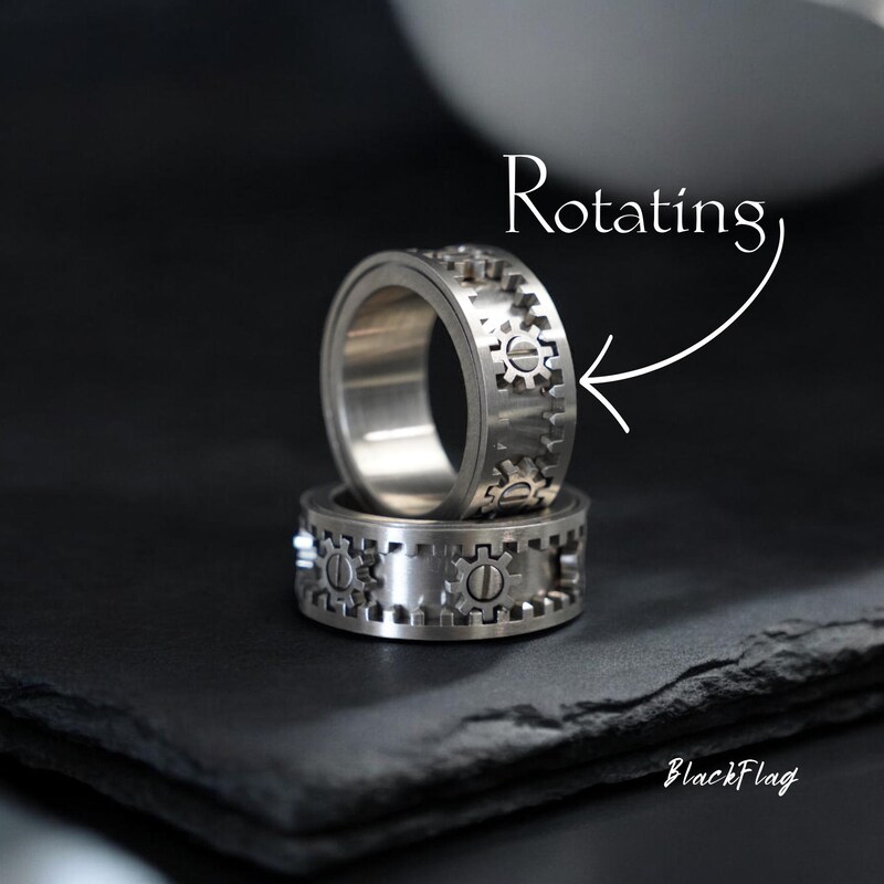 Mens Spinner Ring - Etsy