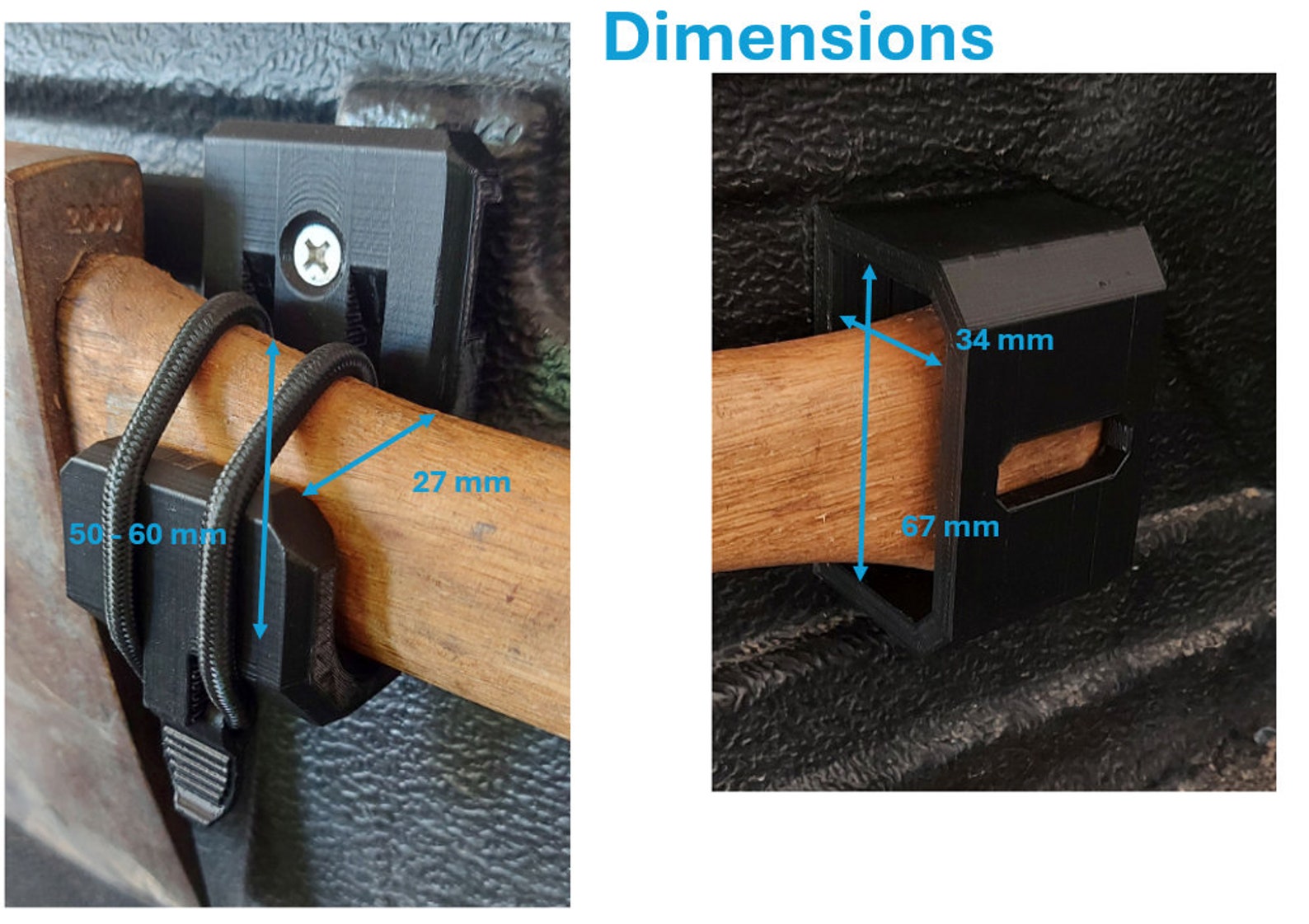 Axe Holder Mount Set 4WD Overlanding Offroad - Etsy